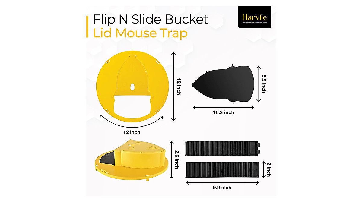 Second Gen Flip n Slide Bucket Mouse Trap - Humane & Reusable
