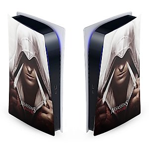 Head Case Designs Officially Licensed Assassin's Creed Ezio II Graphics Vinyl Faceplate Sticker Gaming Skin Decal Cover Compatible With Sony PlayStation 5 PS5 Digital Edition Console