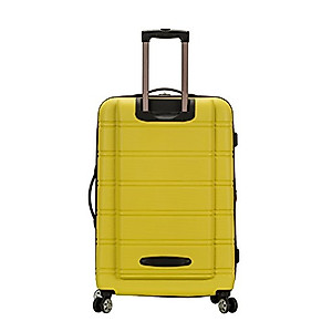 Rockland Melbourne Hardside Expandable Spinner Wheel Luggage, Yellow, 2-Piece Set (20/28)
