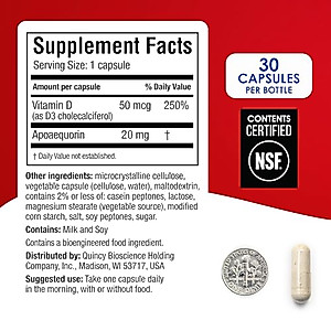 Prevagen Improves Memory - Extra Strength 20mg, 30 Capsules |2 Pack| with Apoaequorin & Vitamin D 7-Day Pill Minder | Brain Supplement for Better Brain Health