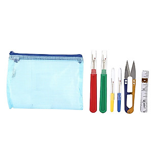 Colorful Stainless Steel Seam Ripper Set with Handy Handles - Thread Remover and Needlework Accessories for Sewing Kit Embroidery Quilting Tools and Thread