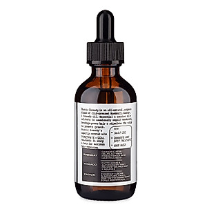 Rustic Remedy 100% Organic, Cold-Pressed Rosemary, Castor and Avocado Oil | Growth & Frizz Repair Oil Treatment (2 oz) | 100% Natural, Pure Oil for Dry Damaged Hair for Women and Men