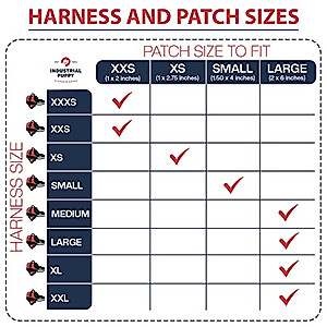 Industrial Puppy Do Not Pet Patch - Attachable Patches with Hook Backing for Do Not Pet Dog Vest Harness or Collar - Service Dog, Emotional Support, Service Dog in Training, and Therapy Dog Patches