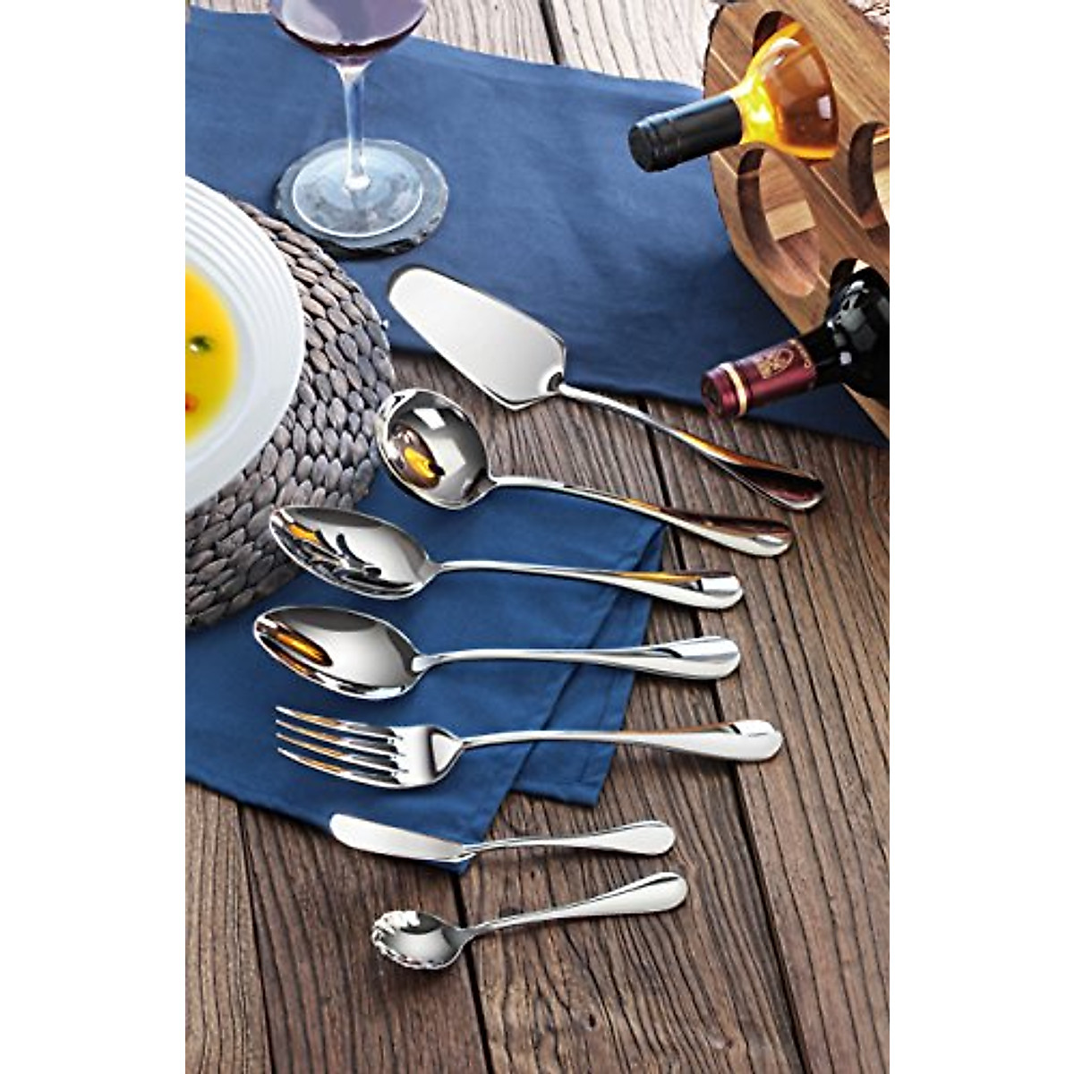 Artaste 18/10 Stainless Steel Elegant Serving & Hostess Flatware Sets (7-Piece Hostess Set)