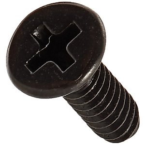 Small Parts 0406RPFB Steel Thread Rolling Screw for Metal, Black Oxide Finish, 82 Degree Flat Head, Phillips Drive, #4-40 Thread Size, 3/8" Length (Pack of 100)