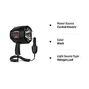 800-2301-0 Max Million III with 12V DC Charger Halogen Bulb Spotlight