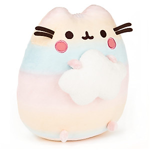GUND Pusheen Rainbow Ombre Plush, Stuffed Animal for Ages 8 and Up, Rainbow, 9.5”