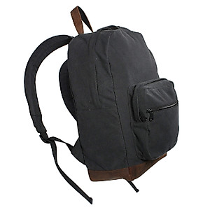 Rothco Canvas Teardrop Pack-Black W/Leather Accent