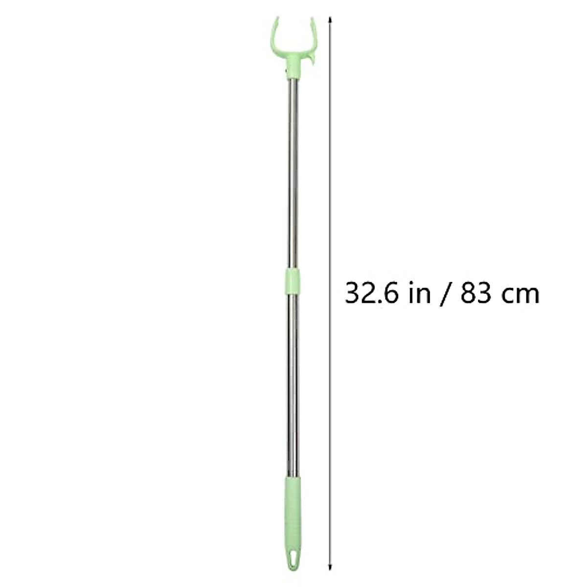 Curtain Rod Hooks Closet Reacher Pole Clothes Laundry Drying Rack Pole: 2pcs Retractable Coat Hanger Rod Adjustable Clothes Tension Pole Clothesline Prop Pole Metal Hangers