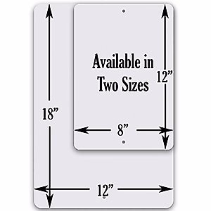 Delivery Sign for Package and Box Deliveries - Please Ring Bell Instructions - Directional Deliveries Metal Sign for Home Office, Porch Entryway Gate, 8x12 Aluminum Safe Use Indoors or Outdoors