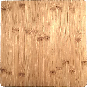 Simply Bamboo CBV112 Valencia Bamboo Cutting Board for Kitchen | Butcher Block| Chopping Board - 12" x 12" x 0.625"