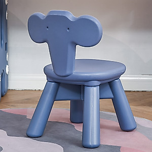 Qaba Kids Table and Chair Set, Activity Desk with Bookshelf & Storage for Study, Activities, Arts, or Crafts, Blue and White