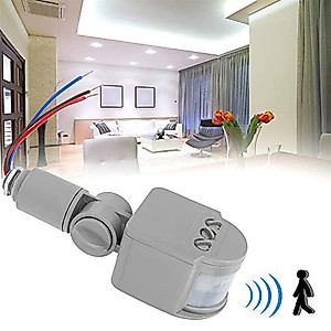 Tyenaza Motion Sensor Detector Switch, Intelligent Infrared Human Body Motion Sensor AC 85~265V 180° Infrared Ray Human Body Inductor