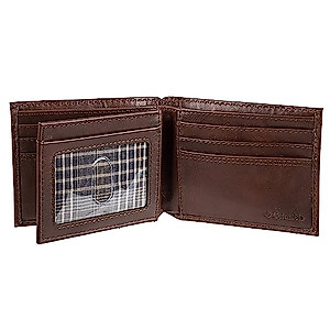 Columbia Men's Leather Extra Capacity Slimfold Wallet