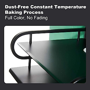 Floating Shelf for TV Set Top Box Router Game Consoles, Double Layer TV Box Shelves Wall Mounted Router DVD Cable Box Shelf Punching Storage Rack, Floating Wall Shelf with Cable Holes