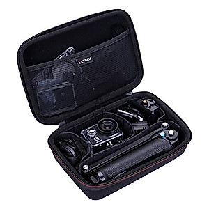 LTGEM AKASO Camera Case EVA Hard Case for AKASO EK7000/EK7000 Pro, Brave 4/7, V50X/V50 Elite Sports Action Camera (Camera + Mounts + Accessories Case)