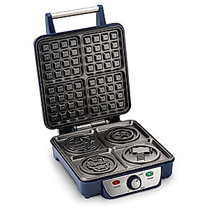 Marvel MVA-281 Waffle Maker, Unit: 13" x 9.7" x 4", Blue