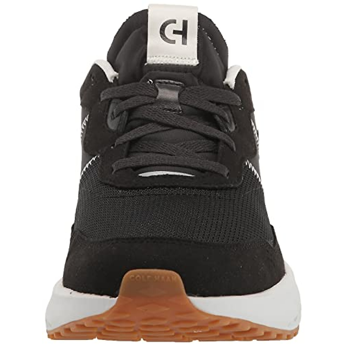 Cole Haan Men's Zerogrand All Day Runner Sneaker, Black/Natural TAN/Optic White, 11.5