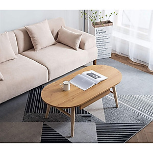 Solid Wood Coffee Table with Drawer Storage Simple Modern End Table for Living Room Bedroom Living Room Bedroom Tea Table (Color : Wood Color)