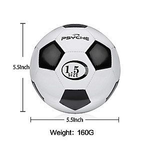 Wisdom Leaves Mini Soccer Ball for Kids/Toddlers,Small Soccer Balls Size 1.5,Baby Toy Balls for Indoor and Outdoor Play Games,Soft and Lightweight（160g）