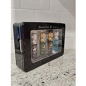 Beverly Hills Polo Club Men's Collection 4-Cologne Gift Set with Deluxe Tin Gift Box (Colognes may vary)