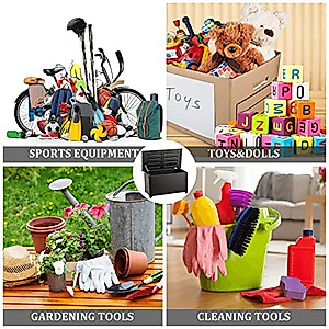 TECSPACE 100KG bearing capacity, swimming pool/indoor/outdoor storage box ，100% Aluminum Deck Box Outdoor/Indoor Storage Box Waterproof,Japanese Environmental Spray &Sun Protection Technology,Black Patio Storage Box For Cushion,Garden Tools,Pool Toys
