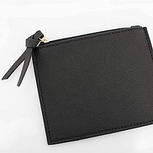 Capri Designs Half Moon Crossbody Clear Purse Removable Strap Black