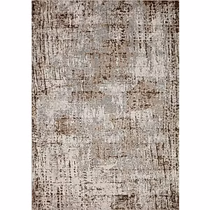 Loloi II Austen Collection AUS-01 NATURAL / CHOCOLATE, Contemporary 5'-3" x 7'-7" Area Rug