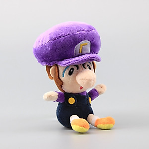uiuoutoy Baby Wluigi & Baby Wario Plush 6'' Set 2pcs
