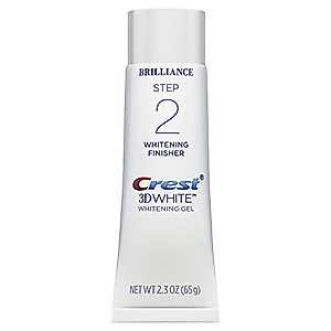 Crest 3D White Brilliance 2 Step Kit, Deep Clean Toothpaste (4oz) + Teeth Whitening Gel (2.3oz)