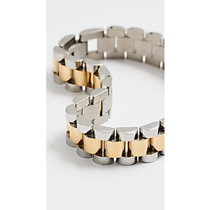 Luv Aj Women's Two-Toned Timepiece Bracelet, Gold/Silver, One Size