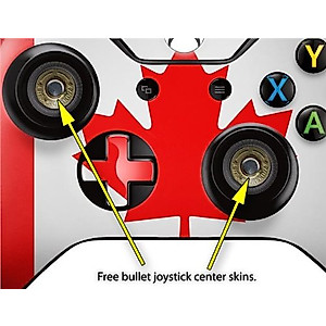 WraptorSkinz Decal Style Vinyl Skin Wrap compatible with XBOX One Original Wireless Controller Canadian Canada Flag - (CONTROLLER NOT INCLUDED)