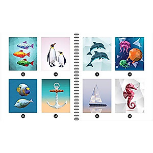 Brain Games - Sticker by Number: Under the Sea (28 Images to Sticker)