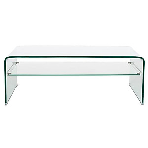 Christopher Knight Home Salim 12mm Tempered Glass Coffee Table, Clear, 39.5 in x 21.7 in x 14 in