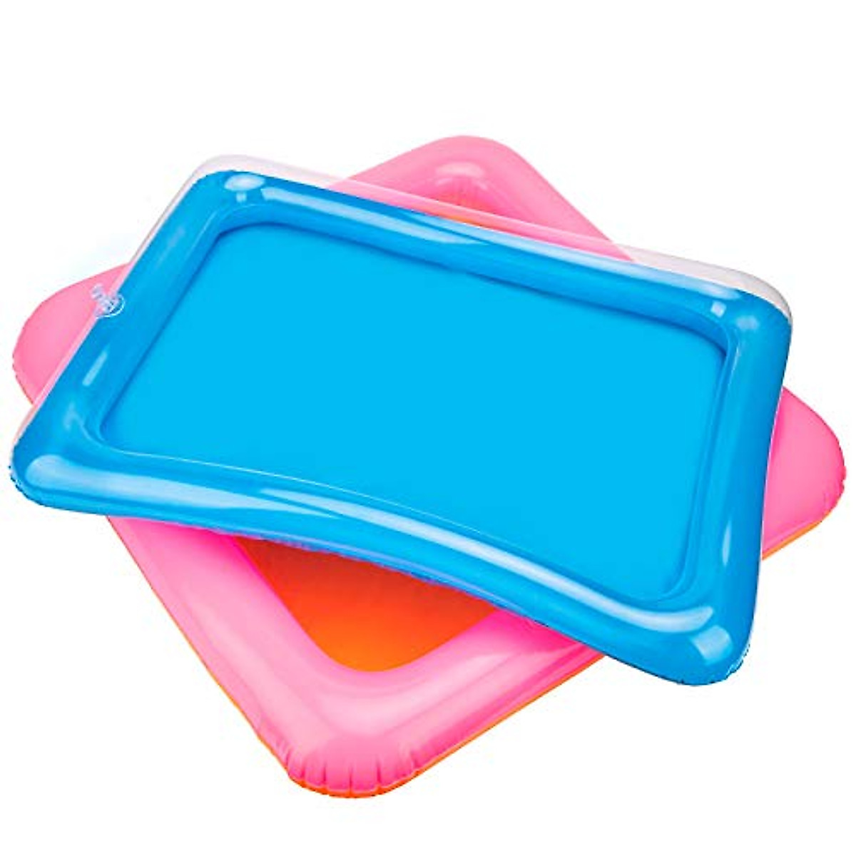 Kilpkonn 2Pcs Inflatable Sand Tray, Portable Foldable Inflatable Cooler Sand Box, Sand Molds Tools Sandbox for Play Sand