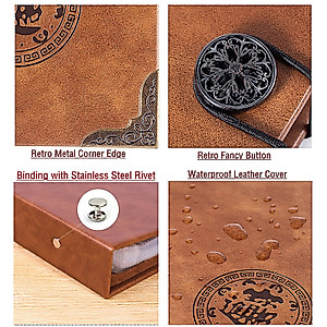 Ettonsun 398-Pocket 4-in-1 Leather Coin & Paper Money Collecting Holder Album,Large Coin Collection Book with 386 Coin Pockets & 12 Currency Pockets,Coin Collection Supplies Book Holder for Collectors