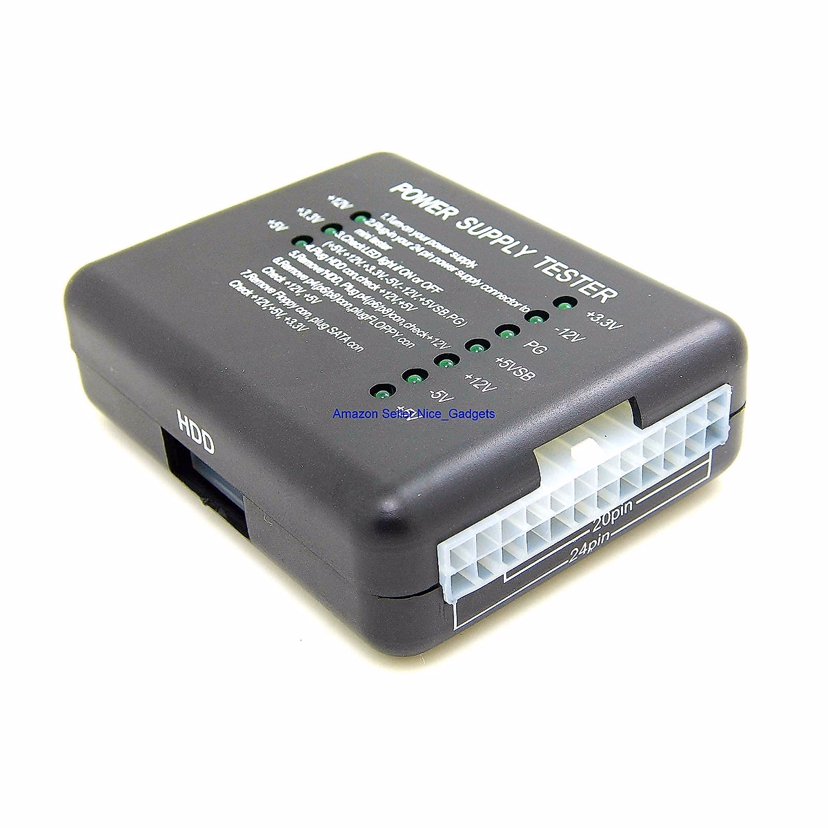 Lingvetron PC Computer PSU and Motherboard Tester Tool PCI & ISA SDRAM Post Test Card Diagnostic Analyzer Starter Kit 4 Digital / 8 LED/Bios Speaker/Mobo Power Switch All in One Carrying Case