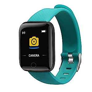 Smart Watch That Can Text and Call, 116S Heart Rate Watch Smart Wristband Waterproof Sports Watch for Men Women, Fitness Watch, Activity Trackers and Smartwatches for iPhone Android #D