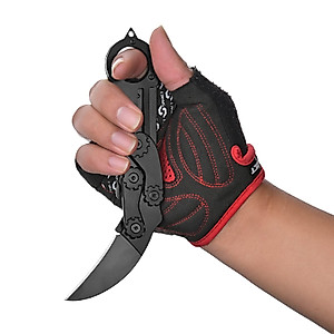 Folding Morphing Knife, Retractable Knife, Pocket Knife Outdoor Fishing Knife Jungle Hunting Knife Camping Survival Working Claw Knife, EDC Multi-Function Tool, with Bottle Opener and Glass Breaker
