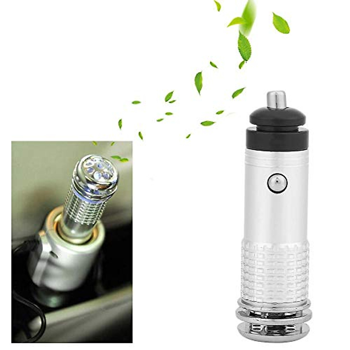 Mini Car Air Purifier, Professional Air Cleaner Negative Lon Purifier with Fast Air Purifer and Powerful Motor for Vehicle, Office, Househeld, Travel