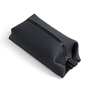 Tooletries - The Koby Lite Dopp Kit - Silicone Toiletry Organizer, Bathroom Travel Bag - Heavy-Duty Zipper, Leak Resistance, Easy to Clean - 9" x 4" x 4" - Charcoal