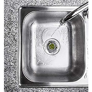 Makerstep 2 Pack of Stainless Steel Sink Drain Strainer Baskets 4.5 Inch Diameter. Kitchen Stopper. for Dishes, Garbage Disposal, Large Wide Rim Prevents Clogged Drains Catcher. Fine Mesh.