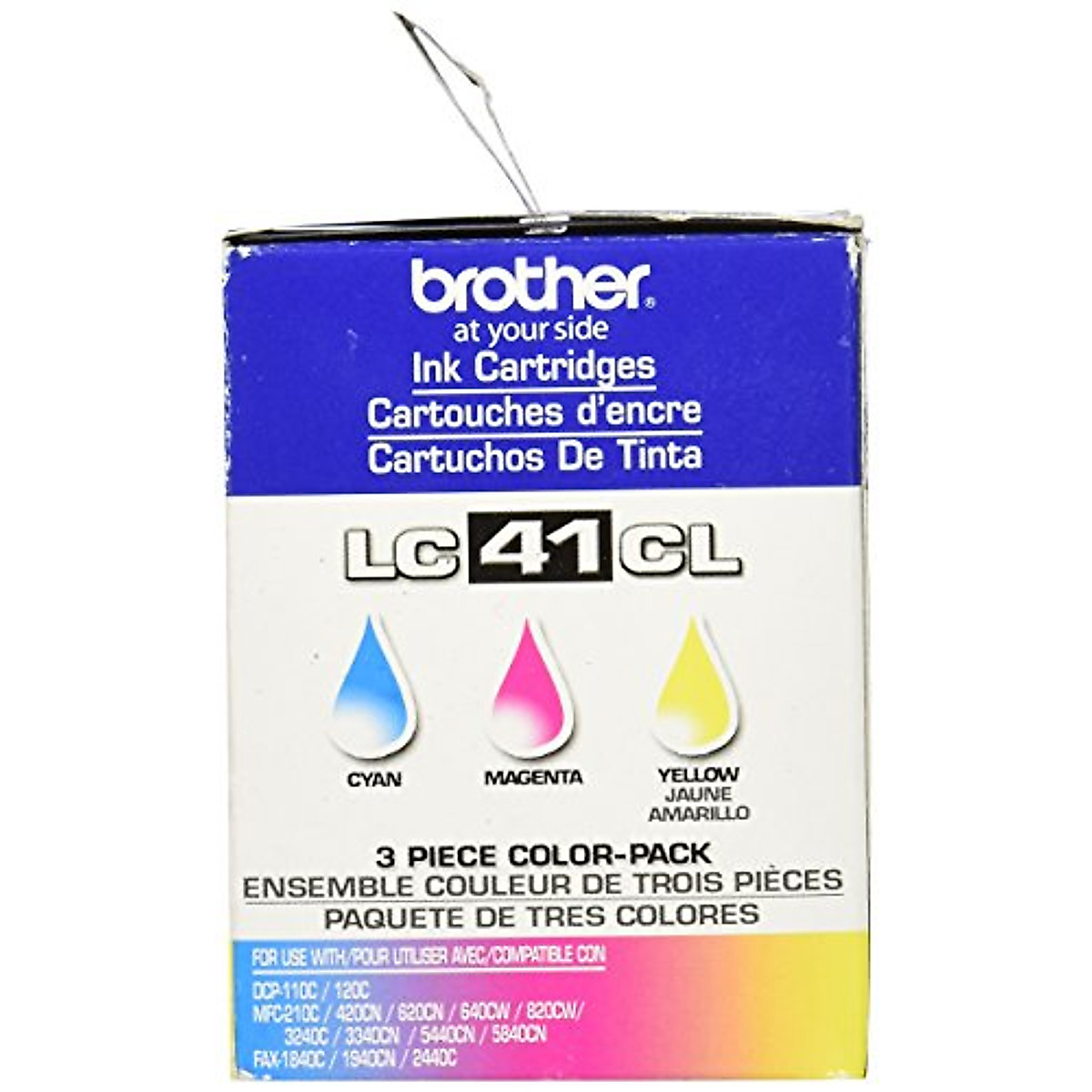 Brother LC41 Color 3 Pack 1 each Cyan, Magenta, Yellow