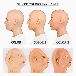 Realistic Silicone Female Mask Yennefer Crossdressing Headwear Masks For Crossdressers Cosplay Halloween DragQueen