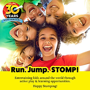 Stomp Rocket Jr Glow Rocket Launcher for Kids - 4 Glow-in-The-Dark Rockets - Outdoor Fun Toy Gift for Boys & Girls - STEM Soft Foam Blaster Set Soars Up to 100 Feet - Ages 3 & Up