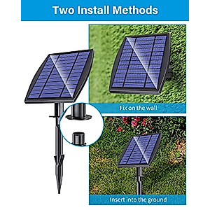 NFESOLAR Aquarium Air Pump Oxygenator, 2.5W Solar Air Pump with 2 Air Bubble Stones, Solar Pond Aerator up to 120 Gallons 3 Mode&No Noise Solar Aerator for Pond Stock Tank Fishing Hydroponics