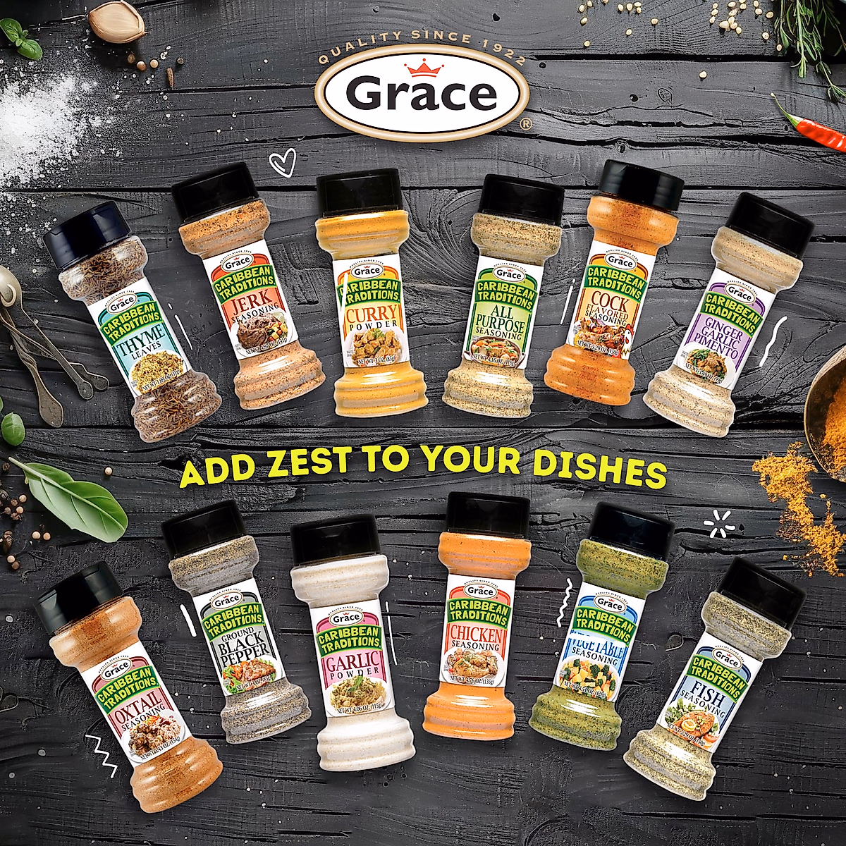 Caribbean Traditions Cock Seasoning - 2 Pack - Jamaican Cock Flavored Seasoning - Poultry Seasoning & Chicken Seasoning for Grilling