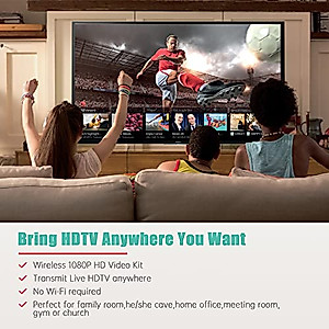 1 Transmitter and 2 Receivers (1TX2RX), Mirabox Wireless HDMI Transmitter and Receiver