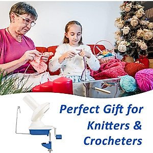 Yarn Winder, Wool Winder for Crocheting, Simple Installation Yarn Ball Winder, The Helper for Wool Collection Lovers,Needlecraft Yarn Ball Winder Hand Operated