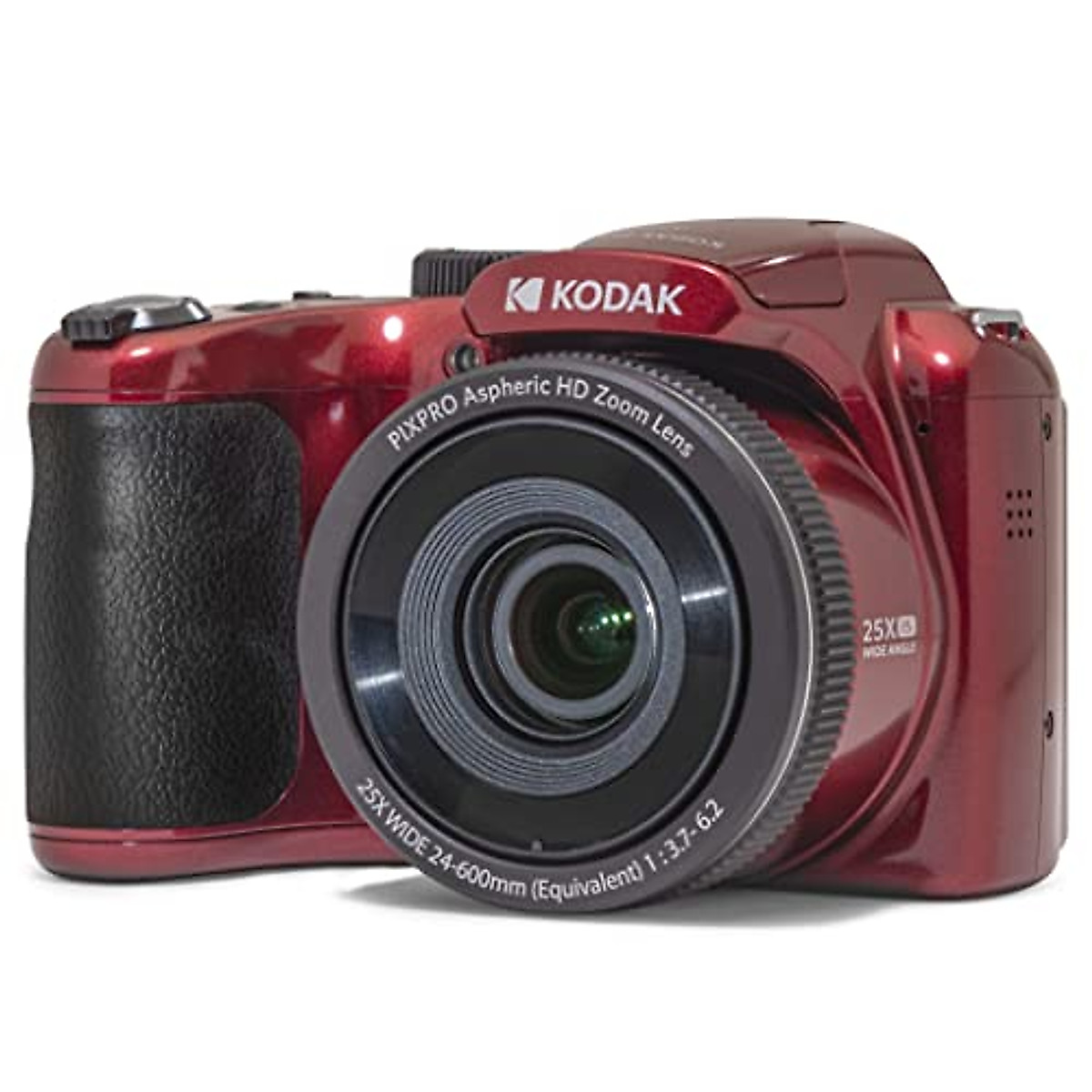 KODAK PIXPRO Astro Zoom AZ255-RD 16MP Digital Camera with 25X Optical Zoom 24mm Wide Angle 1080P Full HD Video and 3" LCD (Red)